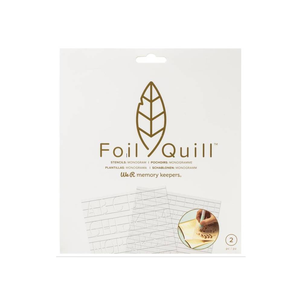 Foil Quill - Stencils Monogram - We R memory keepers