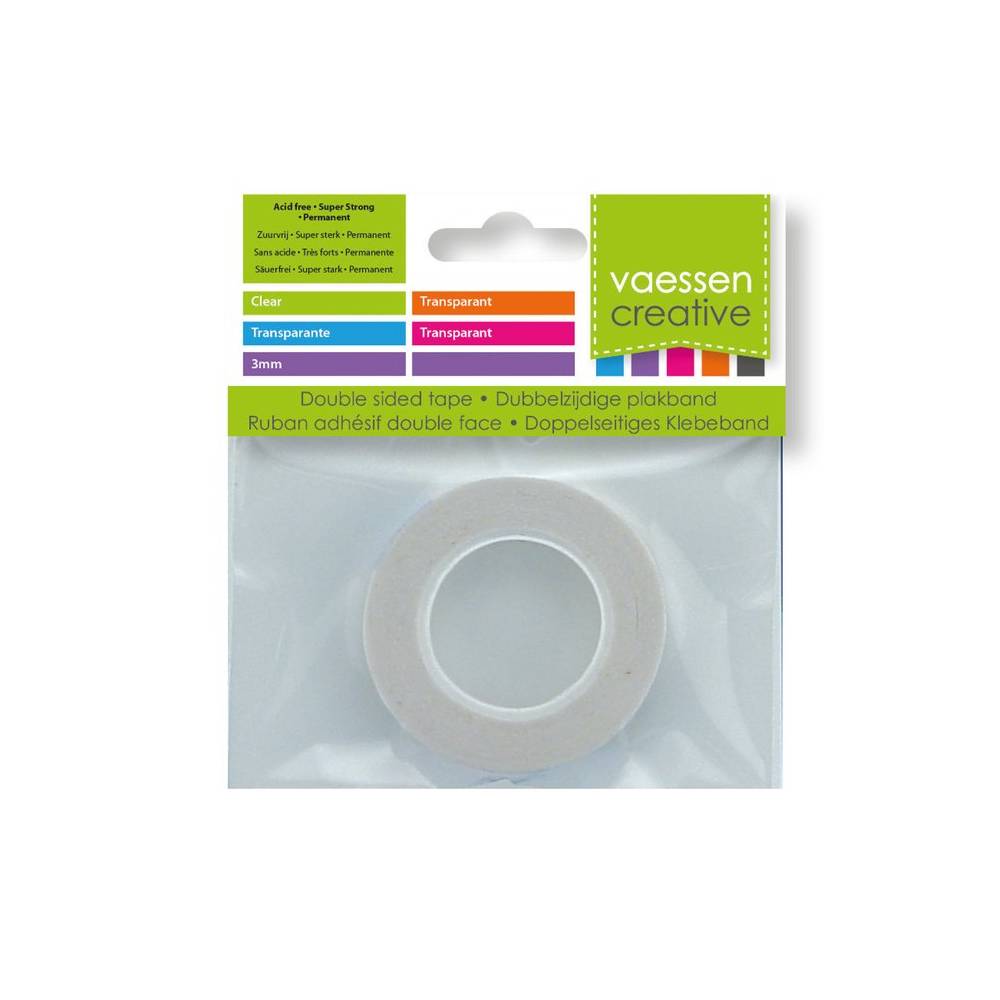 Adhésif double-face transparent - Extra Fort - 3 mm