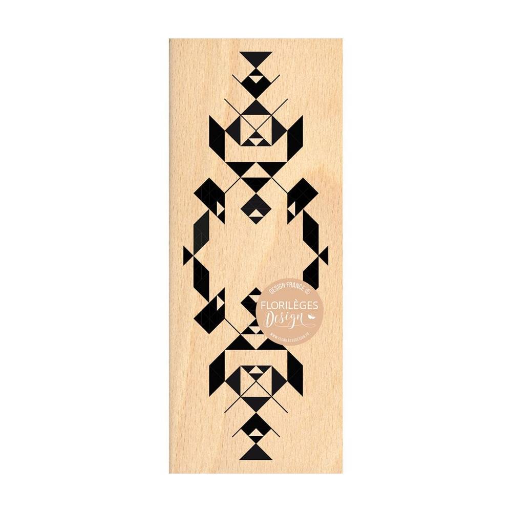 Tampon bois - Florilèges - Arizona - Motif ethnique