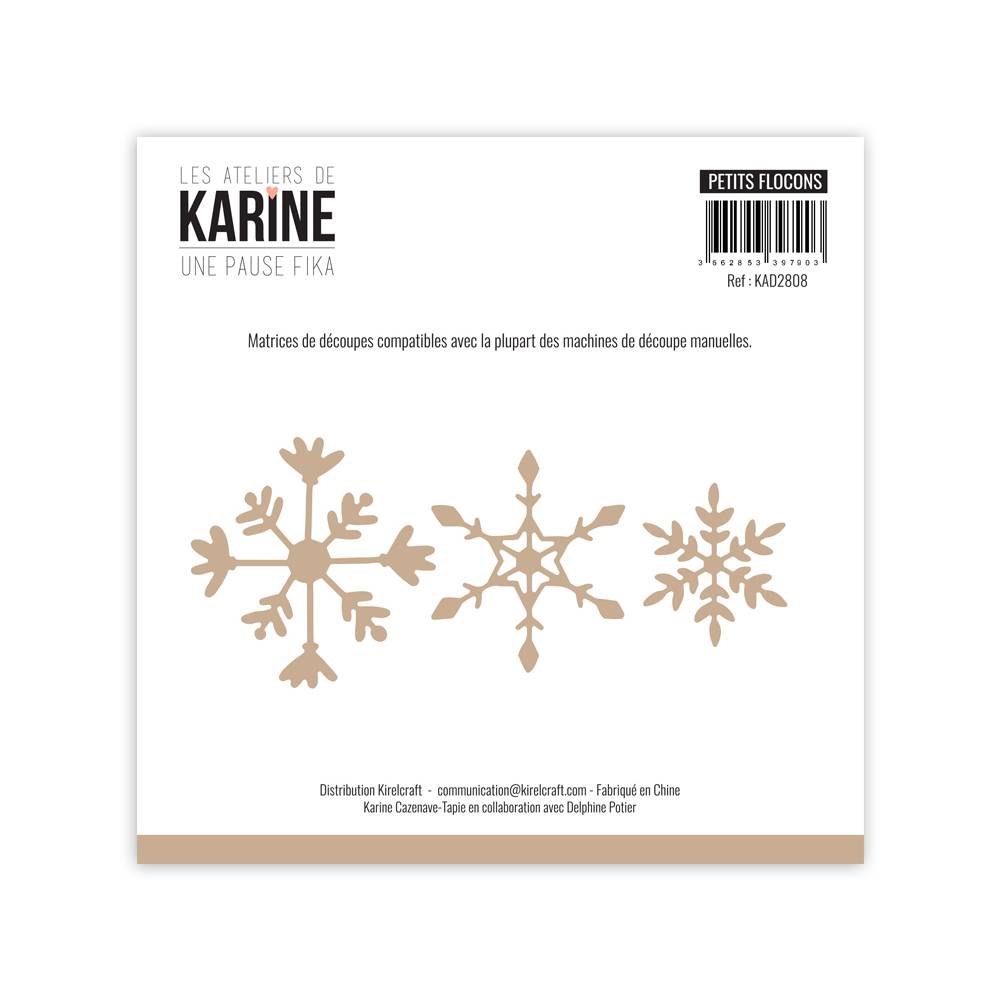 Dies - Petits Flocons - Collection Une Pause Fika- Les Ateliers de Karine