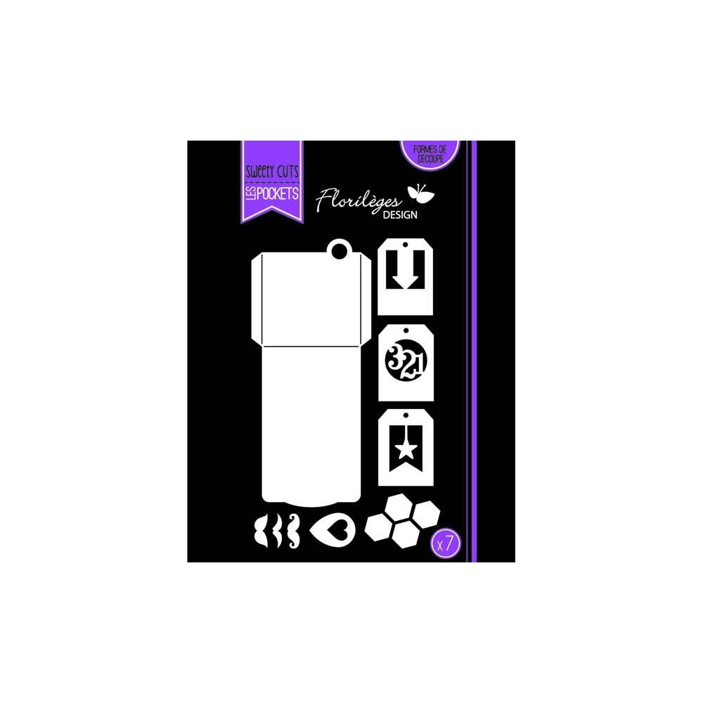 Dies Sweety Cuts - Les Pockets - Pochette Onglet Rond - Cartoscrap