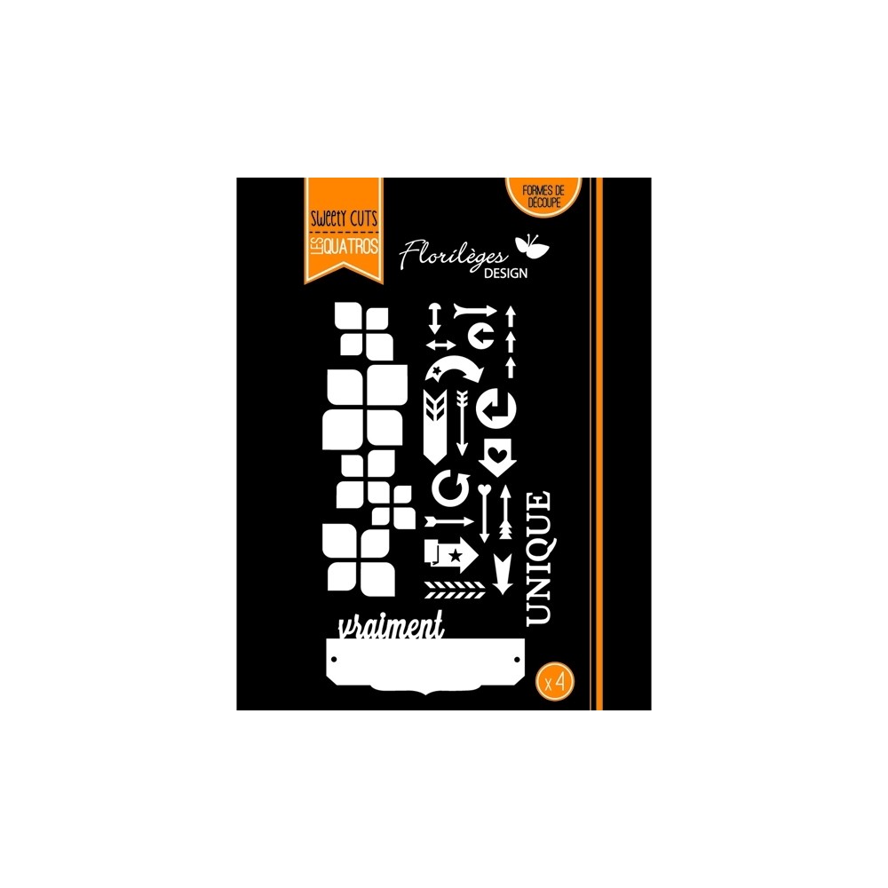 Dies Sweety Cuts - Les Quatros - Vraiment Unique - Cartoscrap